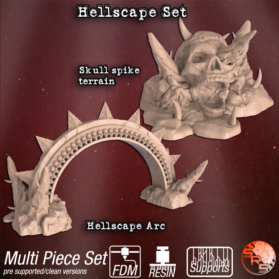 Hellscape Terrain Wargaming RPG Miniature Skirmish Games - Etsy