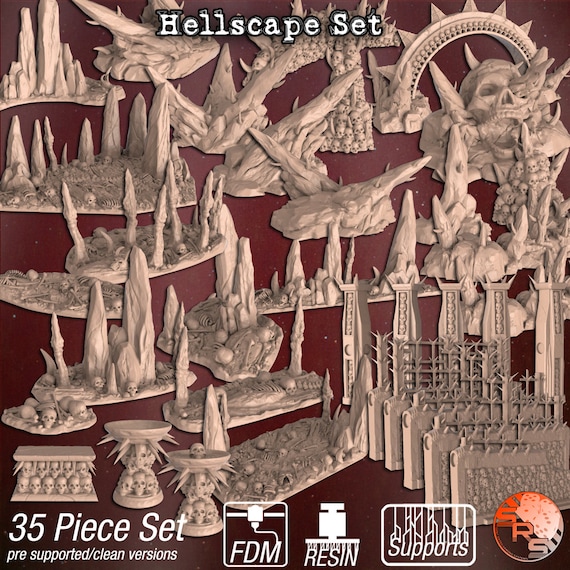 Hellscape Terrain Wargaming RPG Miniature Skirmish Games - Etsy