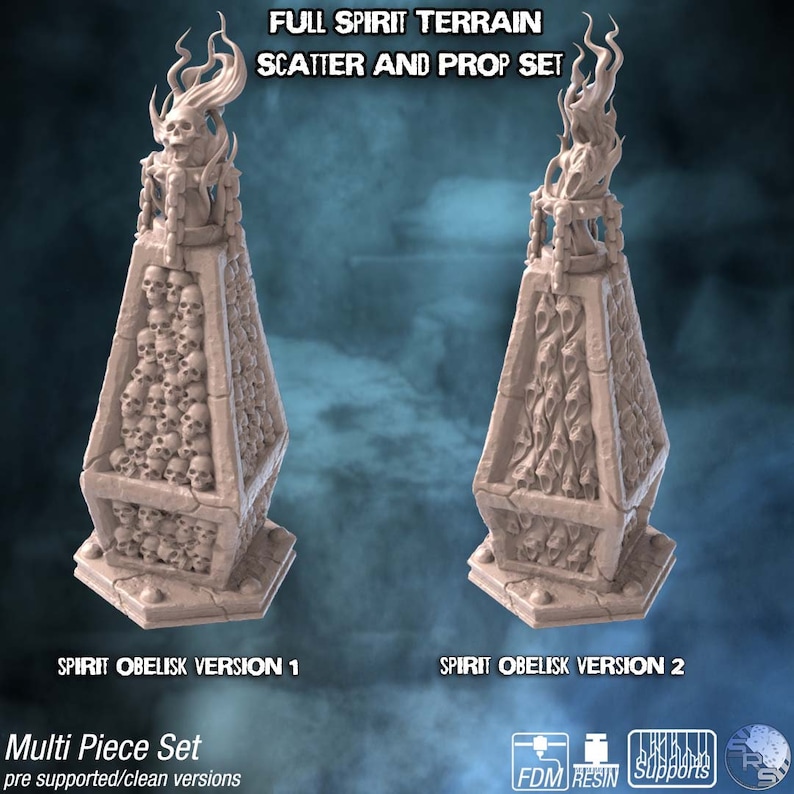 Spirit Terrain, Scatter, Scenery - Gravestone, Graveyard, Flames ...