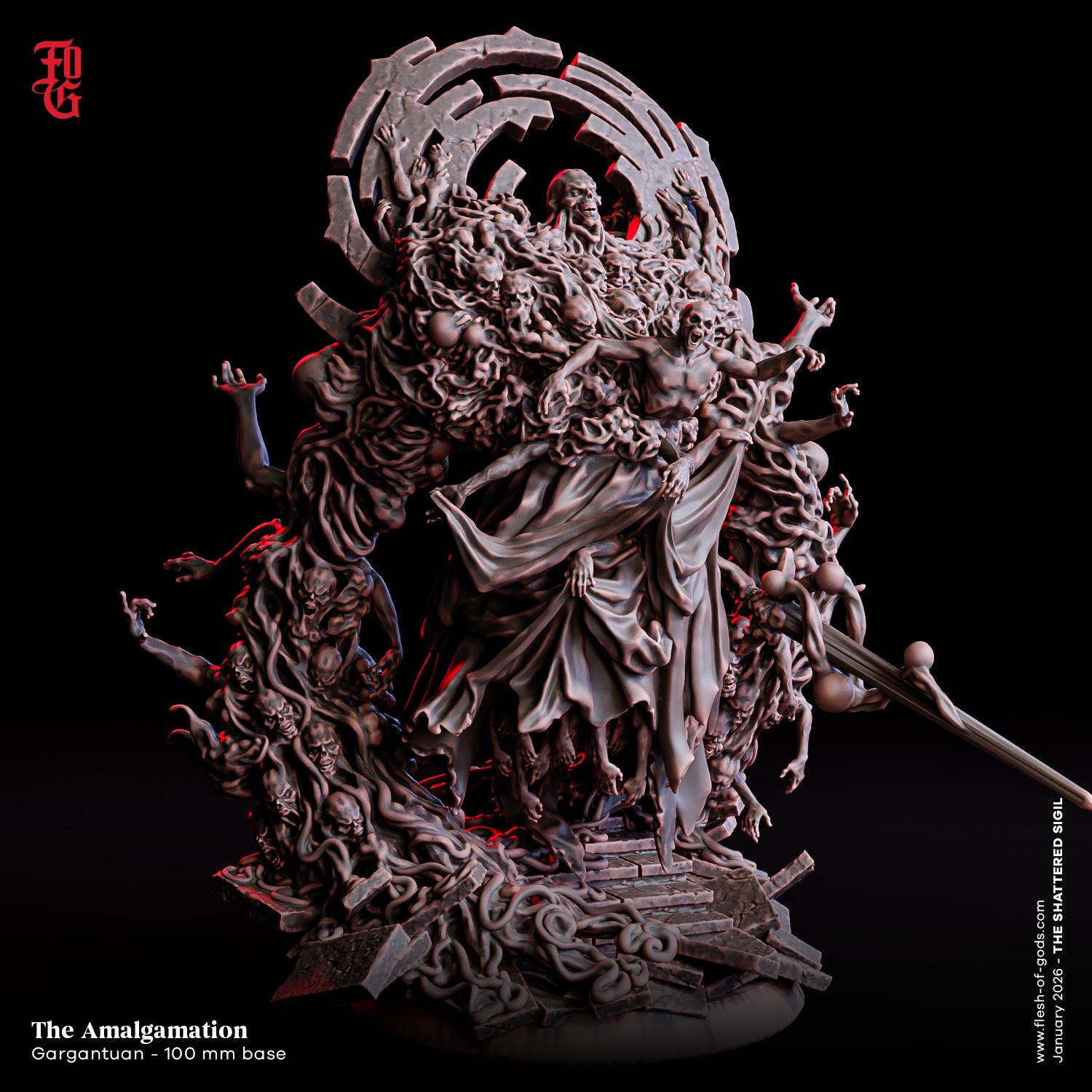 Amalgamation | 100mm Gargantuan Undead Miniature | Resin Model for ...