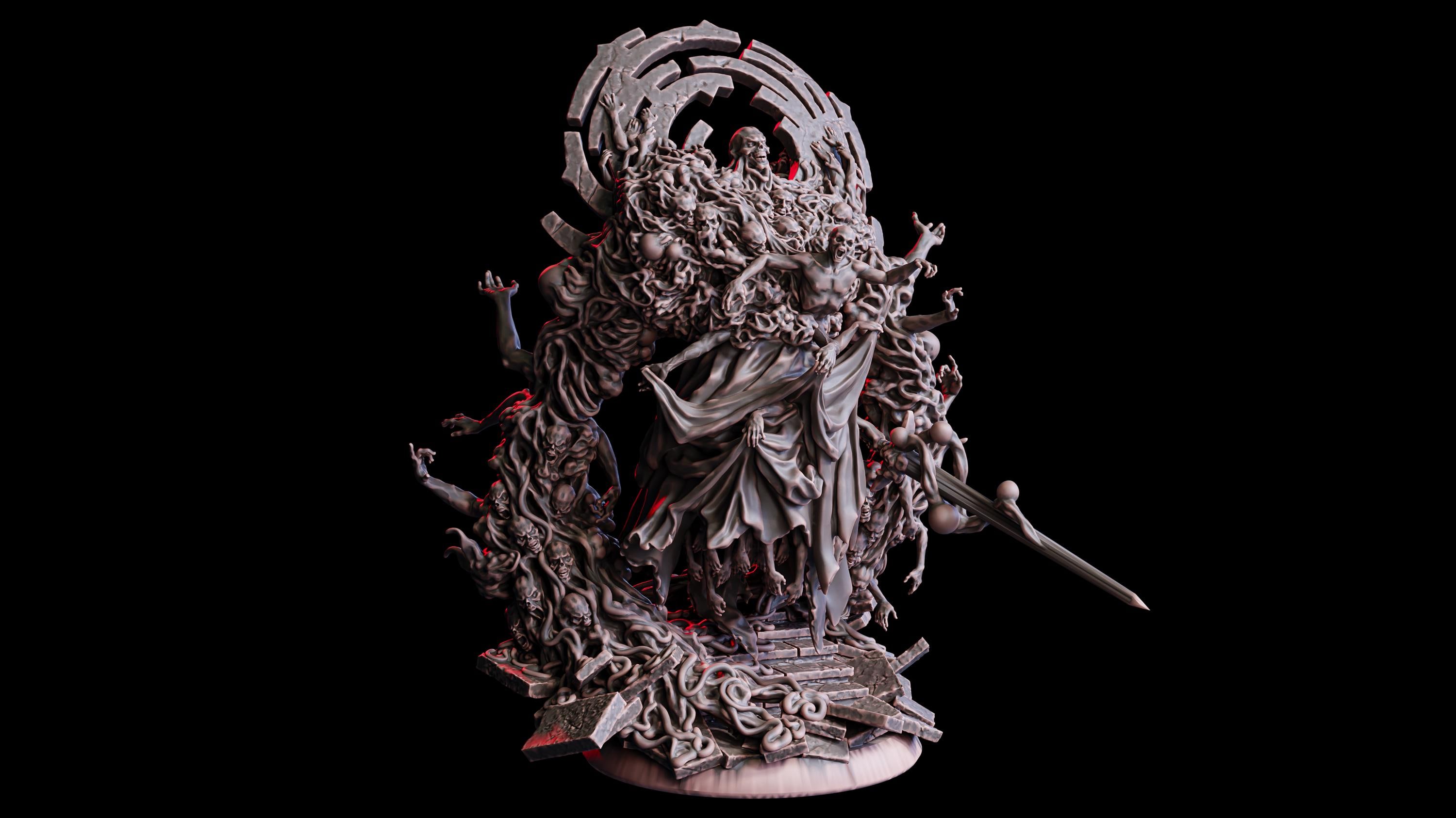 Amalgamation | 100mm Gargantuan Undead Miniature | Resin Model for ...