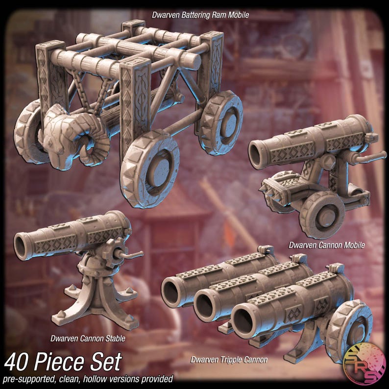 Dwarven Siege Engines | Ballistas, Cannons, Rams, Trebuchets ...