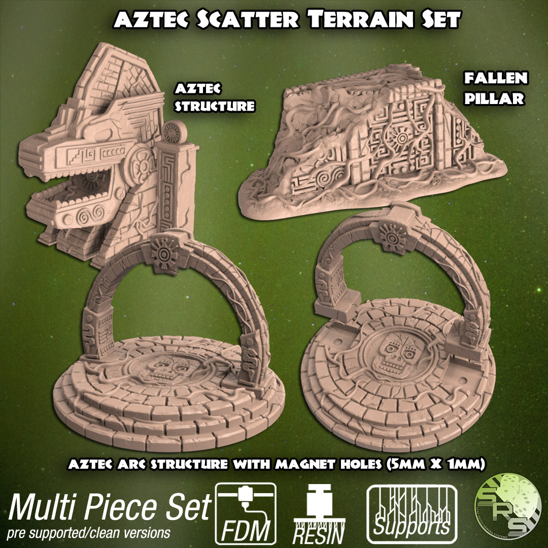 Aztec Terrain - Wargaming RPG Miniature Skirmish Games - Etsy