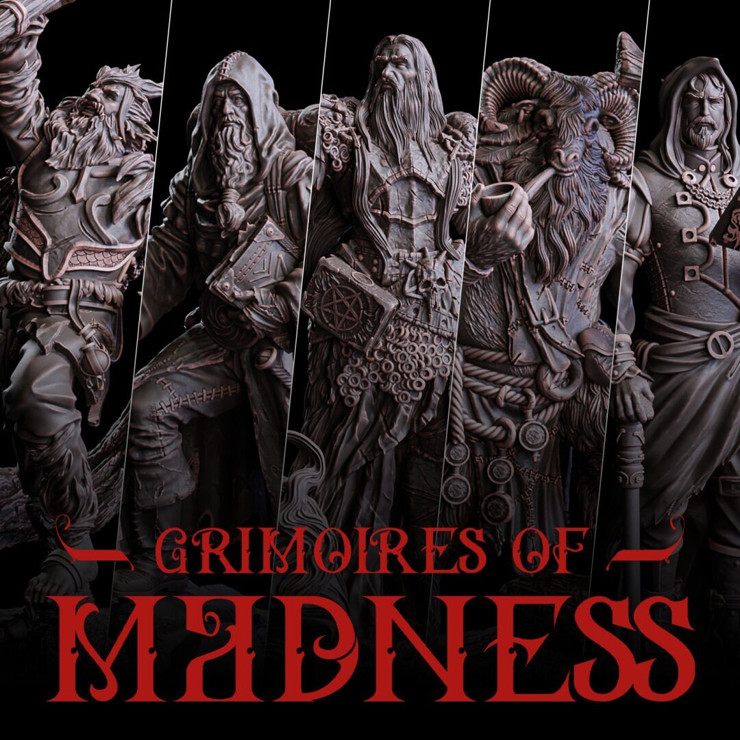 Grimoires of Madness - Archmage, Chaos Beast, Druid, Knight, Rogue, Orc ...