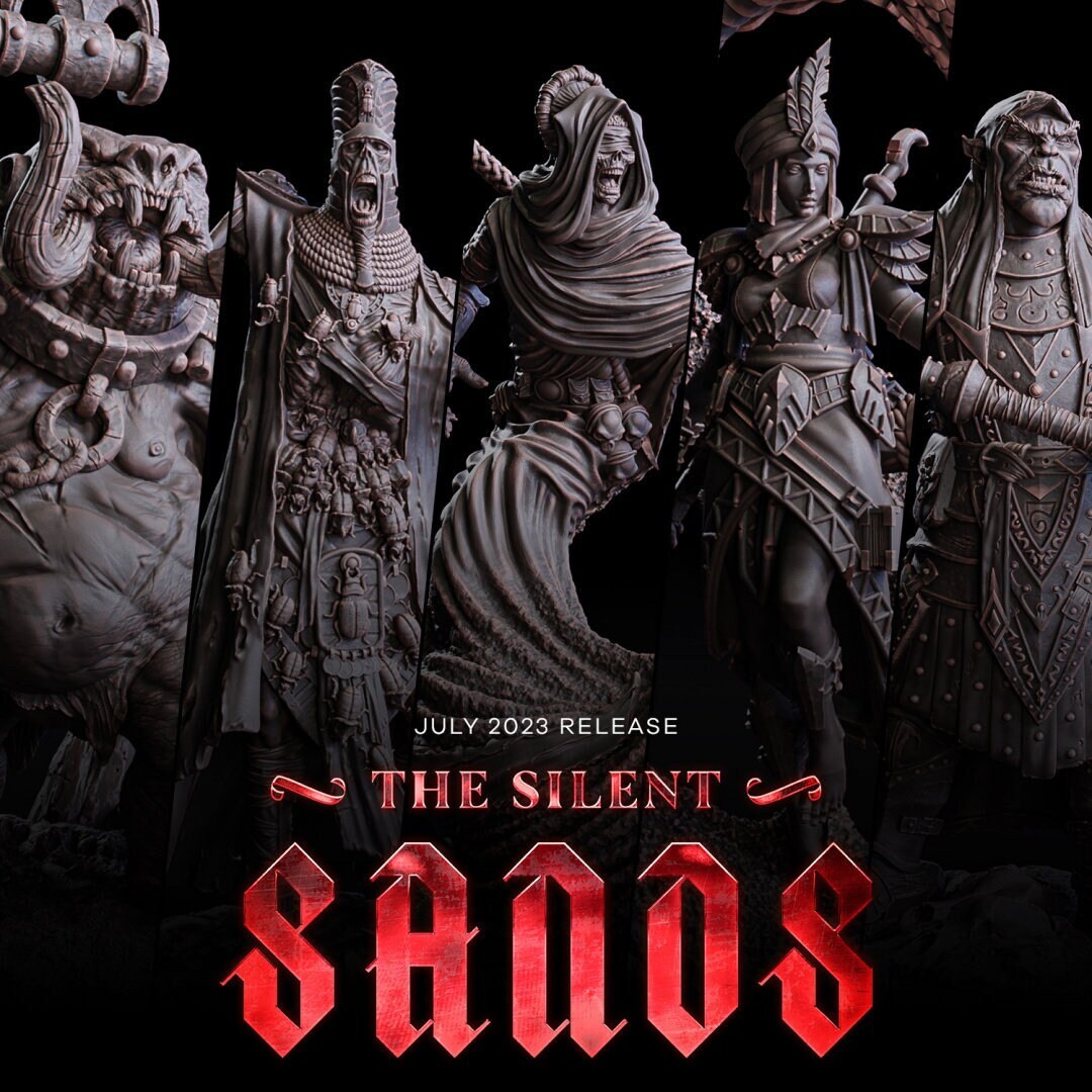 Silent Sands - Desert Wraiths, Golem, Oasis Priest, Scorpion, Stinger ...