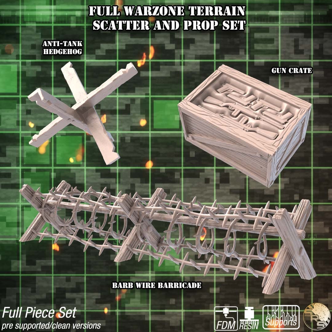 Warzone Terrain - Bolt Action, DUST, Flames of War, Historical, Warlord ...