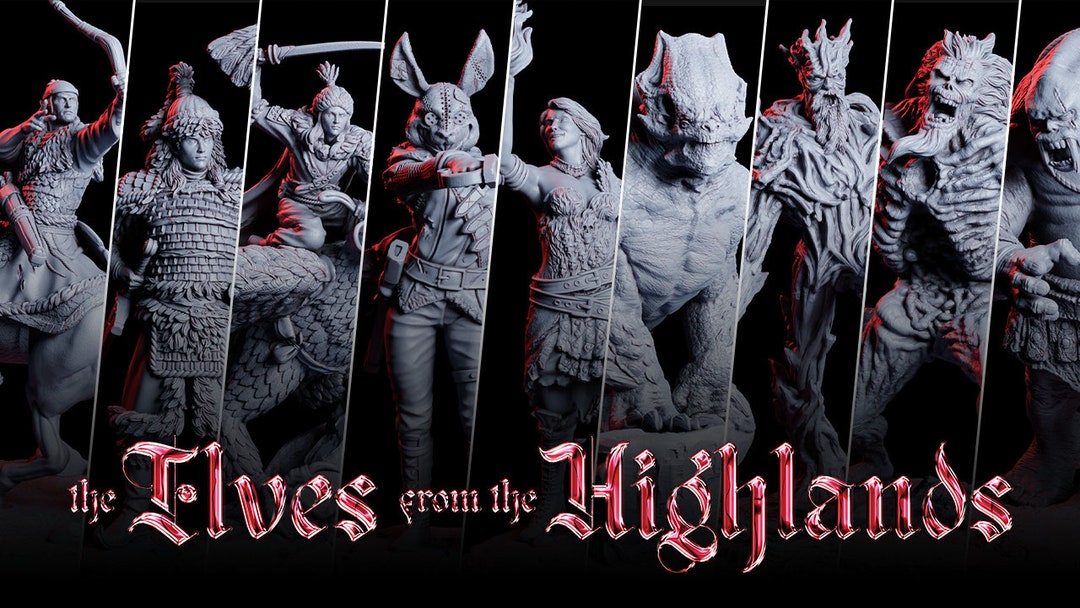 Elves From the Highlands - Yeti, Elf Eagle Rider, Horse Rider, Ogre ...