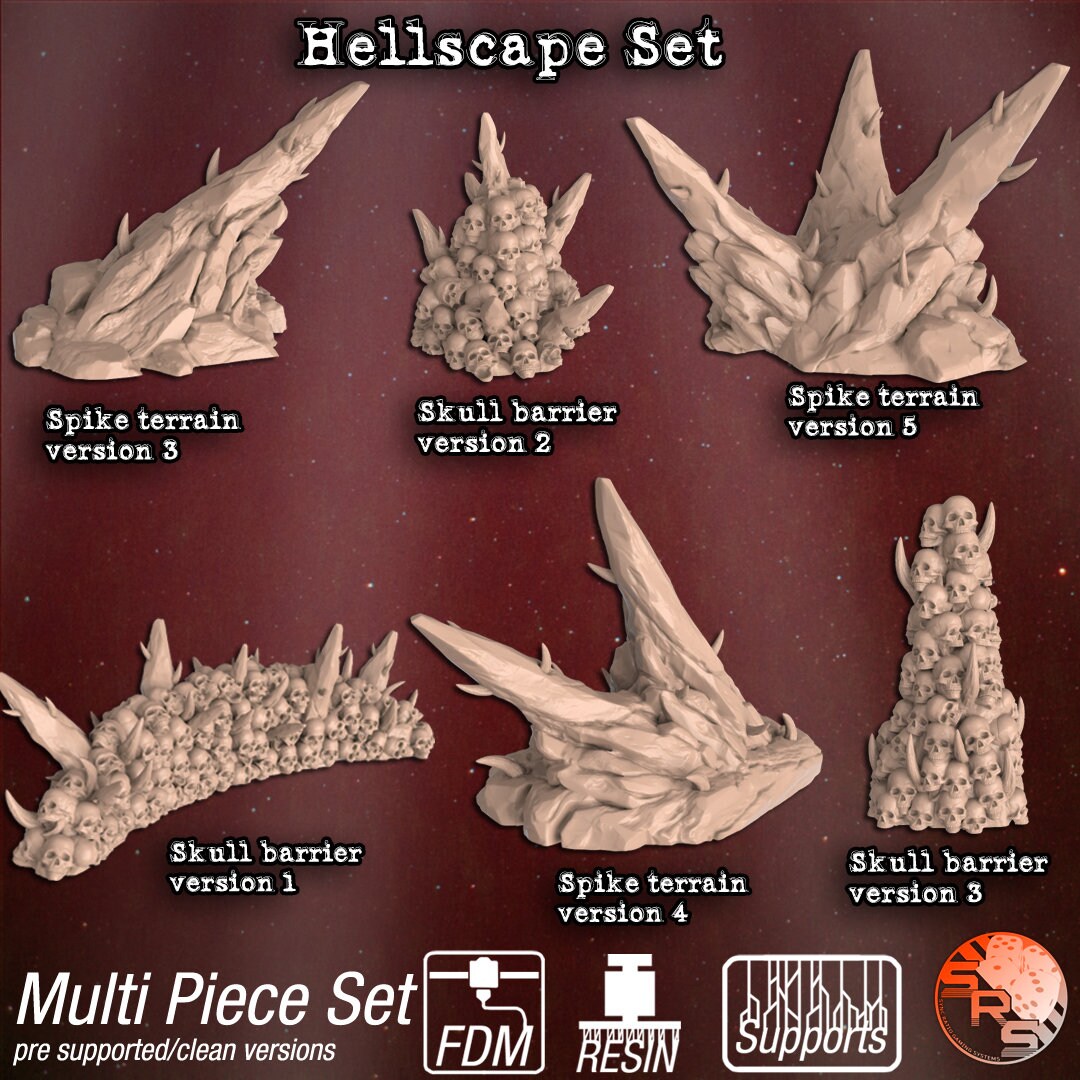 Hellscape Terrain Wargaming RPG Miniature Skirmish Games - Etsy