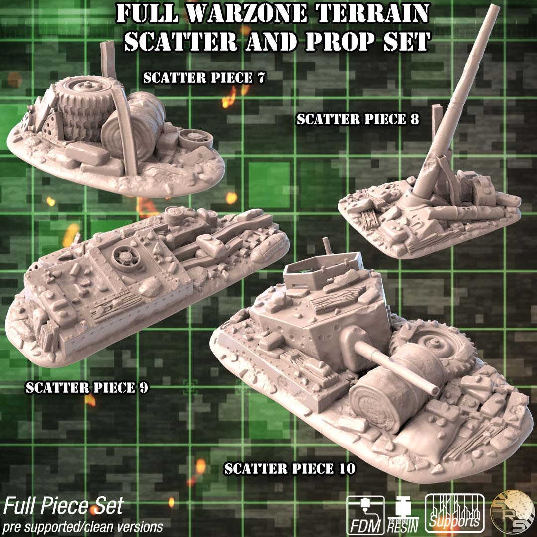 Warzone Terrain - Bolt Action, DUST, Flames of War, Historical, Warlord ...