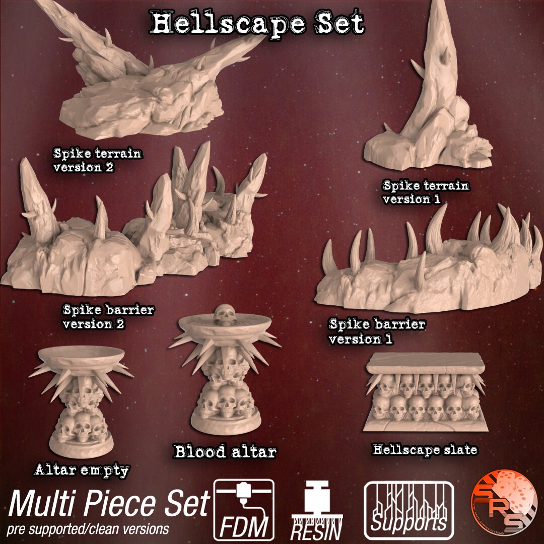 Hellscape Terrain Wargaming RPG Miniature Skirmish Games - Etsy