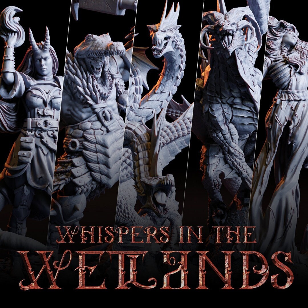 Whispers in the Wetlands - Hydra, Serpent Folk, Banshee, Dragon, Swamp ...
