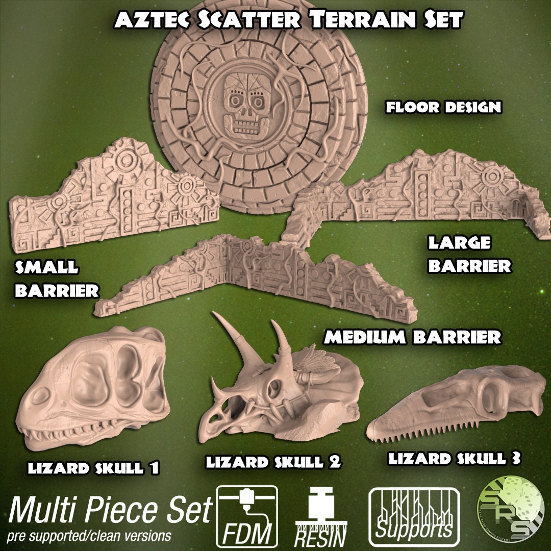 Aztec Terrain - Wargaming RPG Miniature Skirmish Games - Etsy