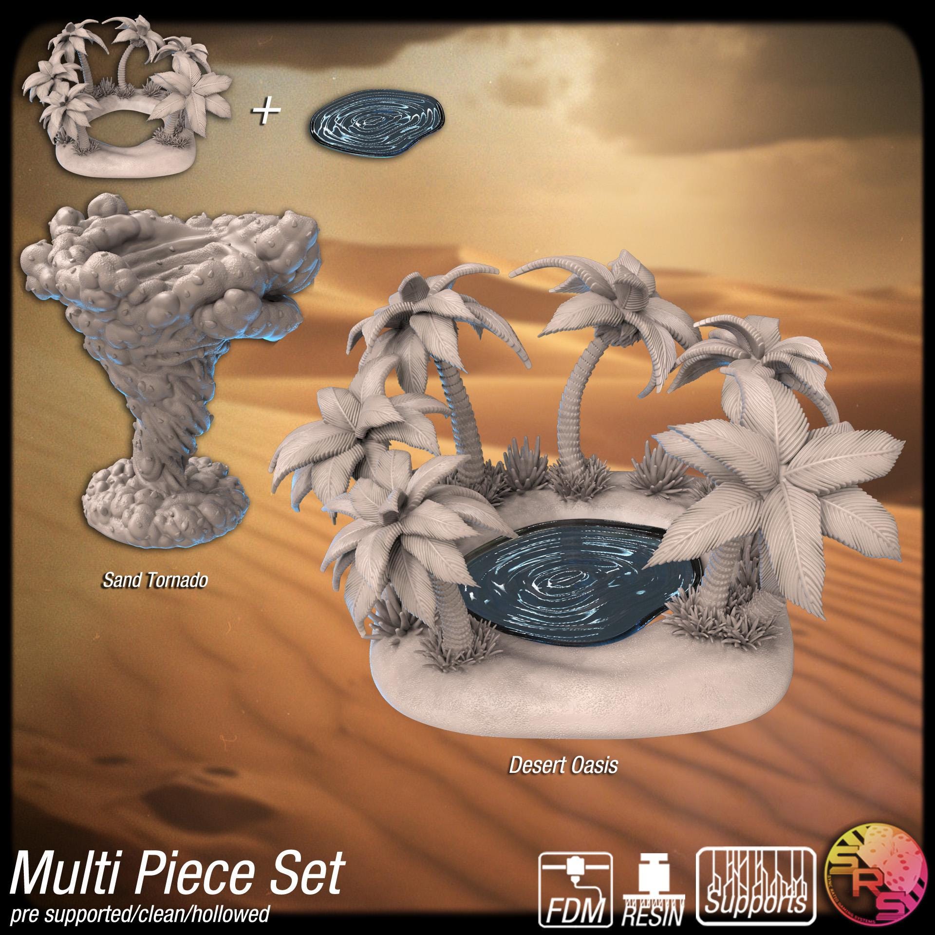 Desert Terrain - Dragon Bones, Tornado, Oasis, Tents, Sandstorm, Cactus ...