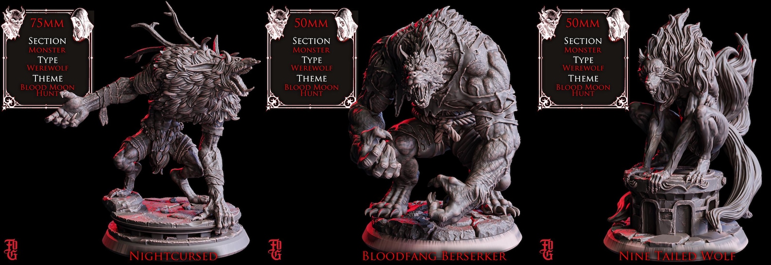 Blood Moon Hunt - Werewolves, Fighters, Dragon, Wolf, Werewolf, Druid ...
