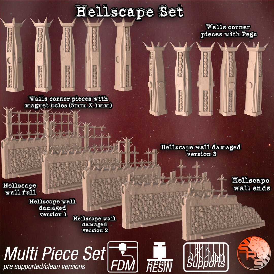 Hellscape Terrain Wargaming RPG Miniature Skirmish Games - Etsy