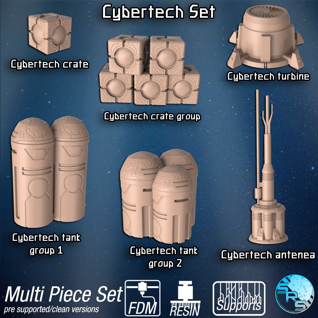 Cybertech Terrain Wargaming RPG Miniature Skirmish Games - Etsy