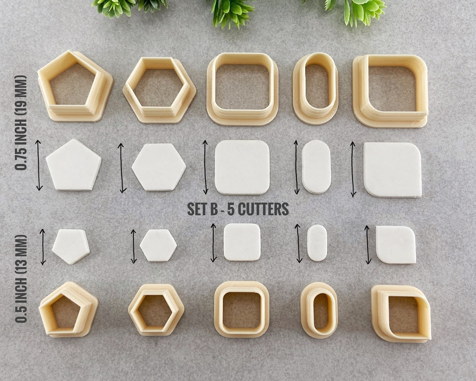 Basic Shapes Clay Cutters Geometric Shapes Polymer Clay - Etsy
