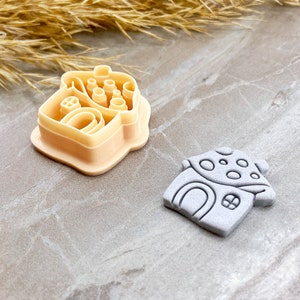 Mushroom House Clay Cutter, Fall Clay Cutter, Autumn Themed Mushroom ...