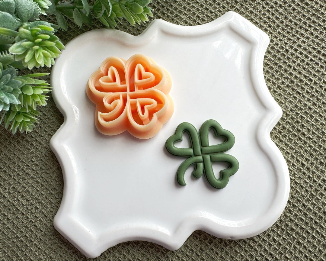Cutout Clover Knot Clay Cutter, St Patrick's Day Polymer Clay Cutter ...