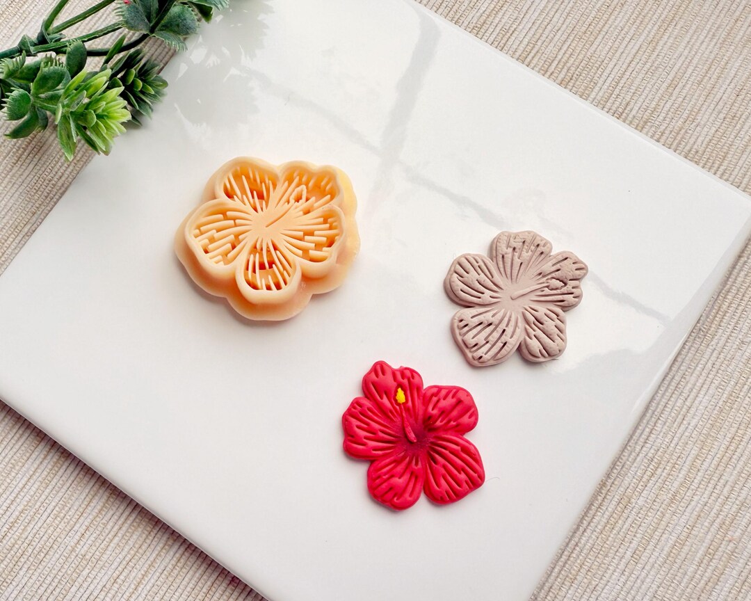 Hibiscus Flower Clay Cutter: Tropical Jewelry Designs - Etsy