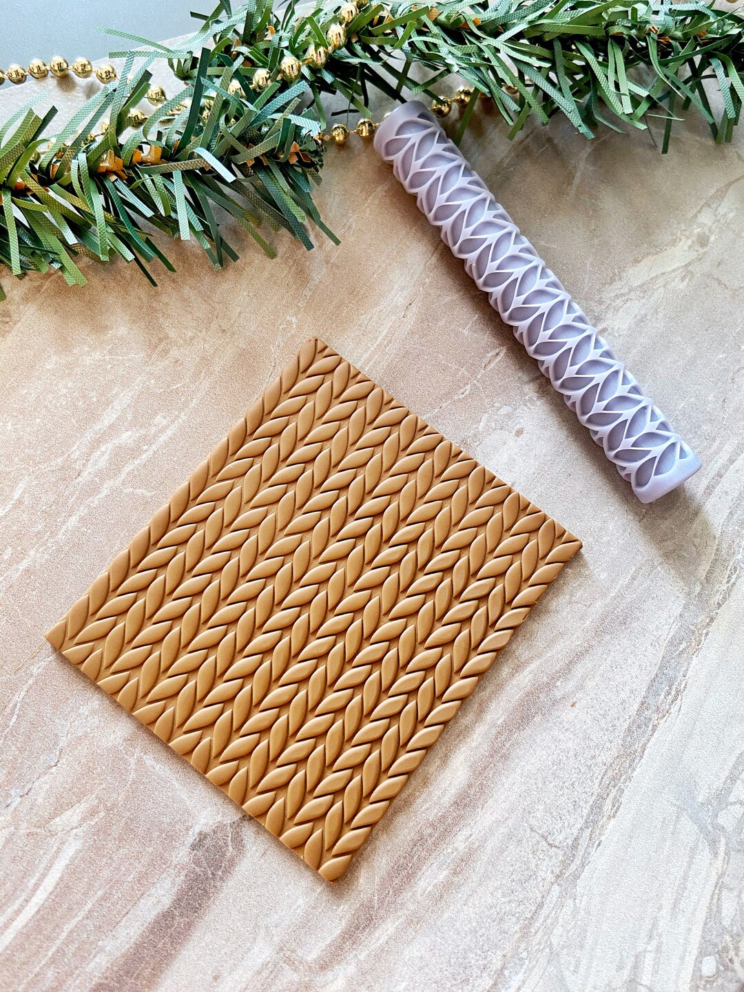 Knitted Sweater Clay Texture Roller Winter Polymer Clay - Etsy UK