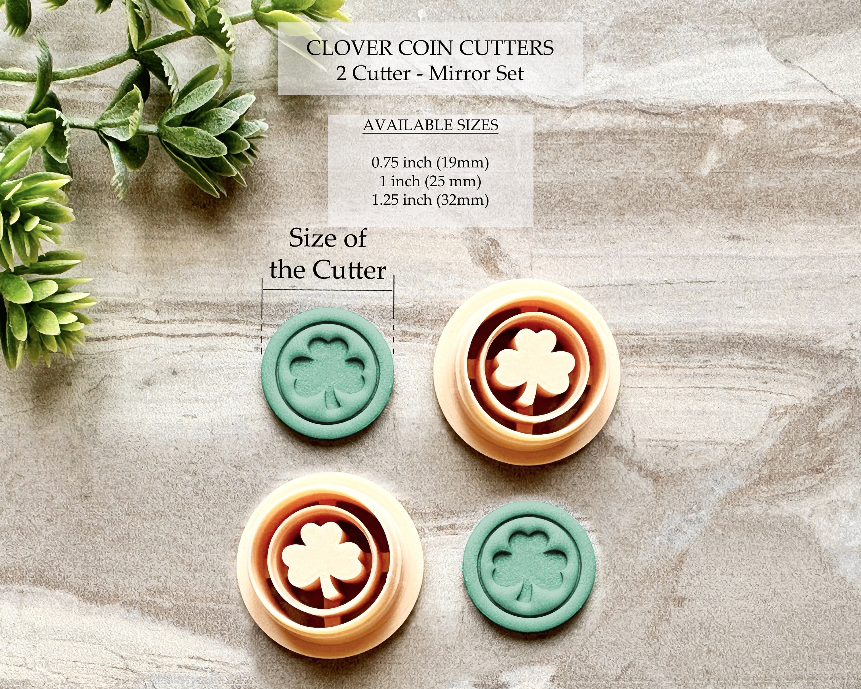 St Patrick's Day Lucky Coin Clay Cutters Clover & - Etsy