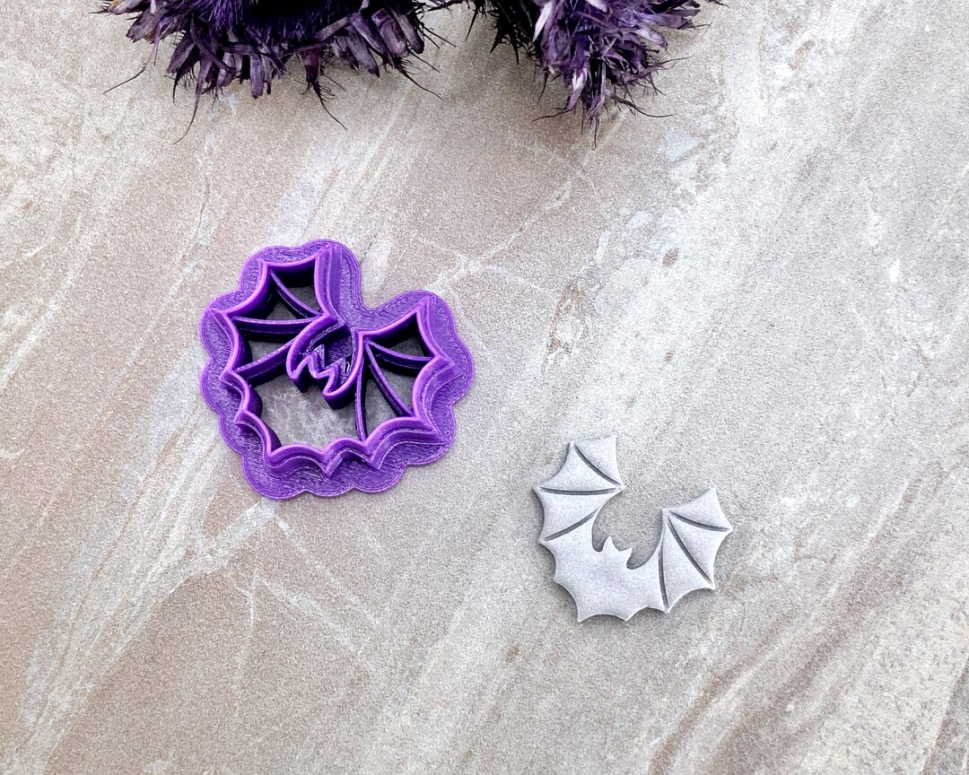 Embossing Bat Clay Cutter, Halloween Clay Cutter, Halloween Spooky Bat ...