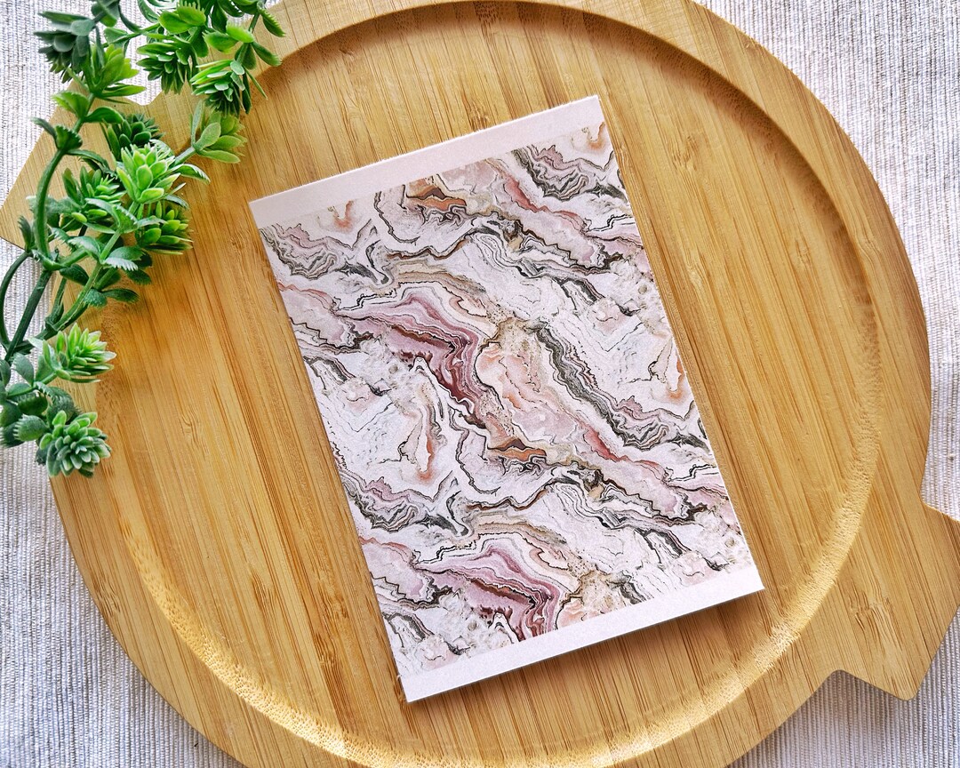 Pink Marble Summer Clay Transfer Sheet, Water Soluble Transfer Paper ...