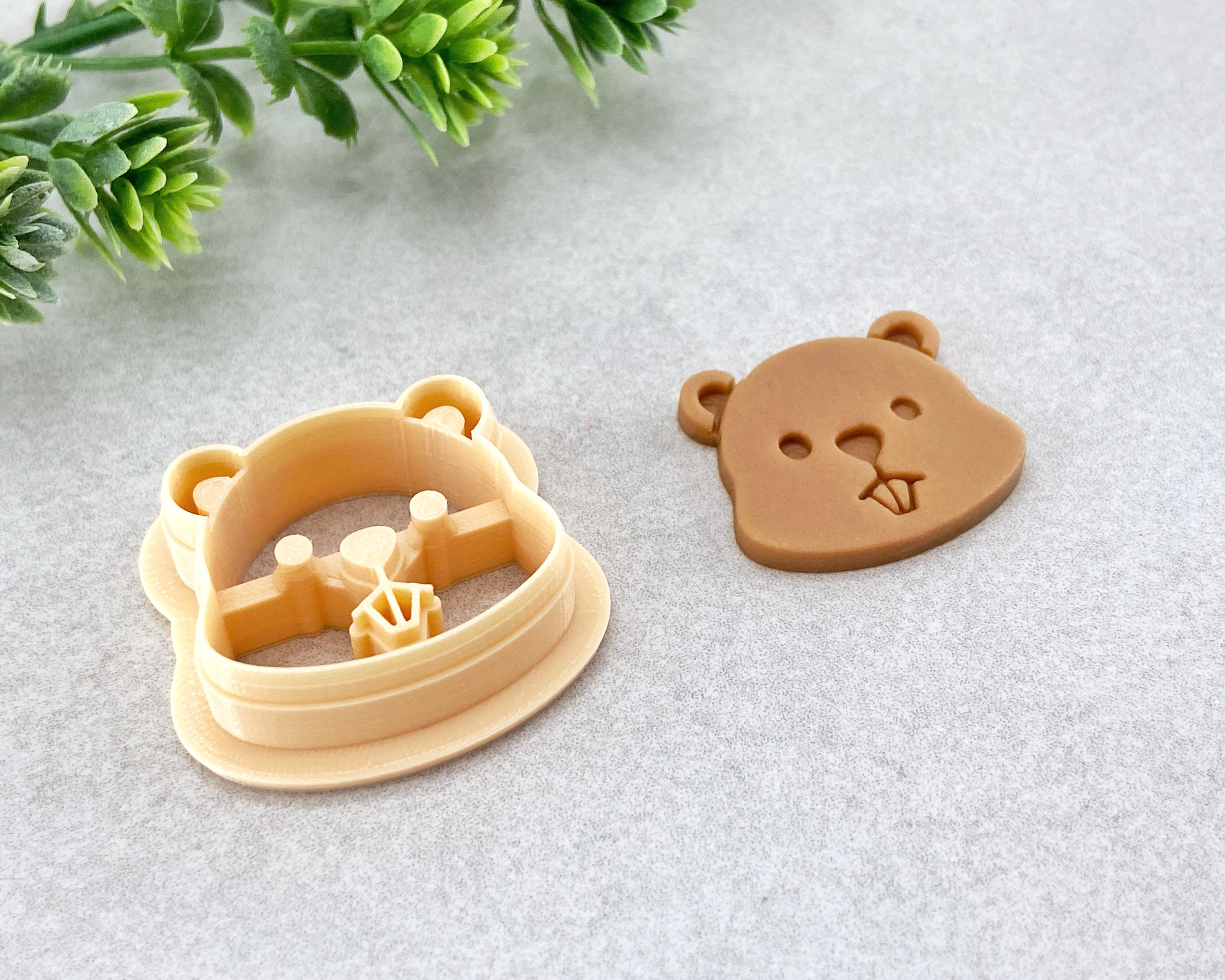 Canada Beaver Face Clay Cutter, Canada Day Clay Cutter, Beaver Polymer ...
