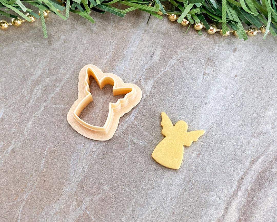 Christmas Angel Clay Cutter, Polymer Clay Cutter for Earrings, Winter ...
