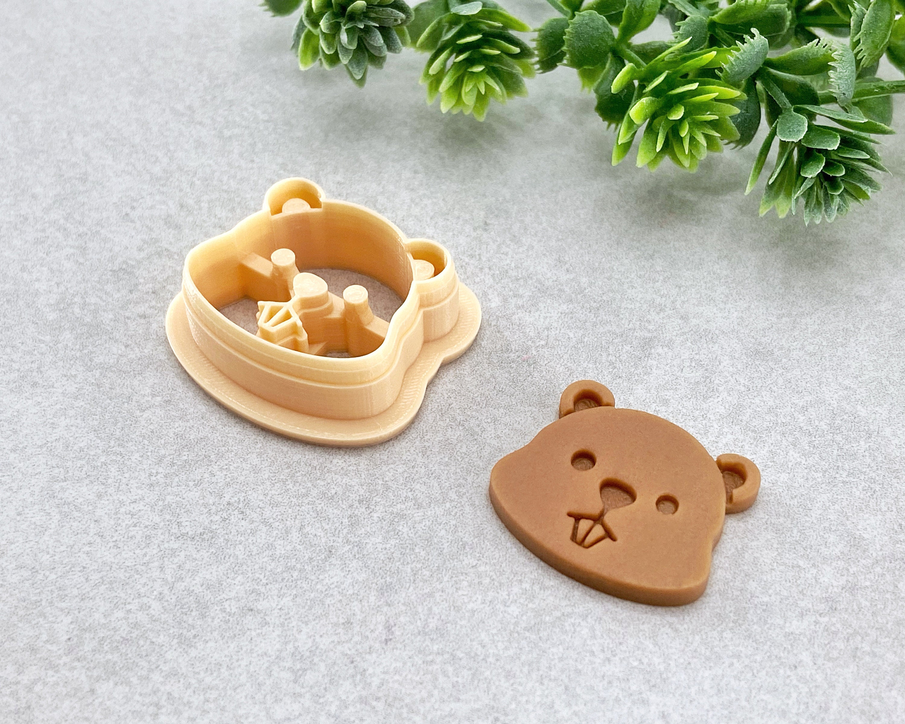 Canada Beaver Face Clay Cutter, Canada Day Clay Cutter, Beaver Polymer ...