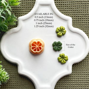 Embossed 4 Leaf Clover Clay Cutter, Shamrock St. Patrick's Day Clay ...