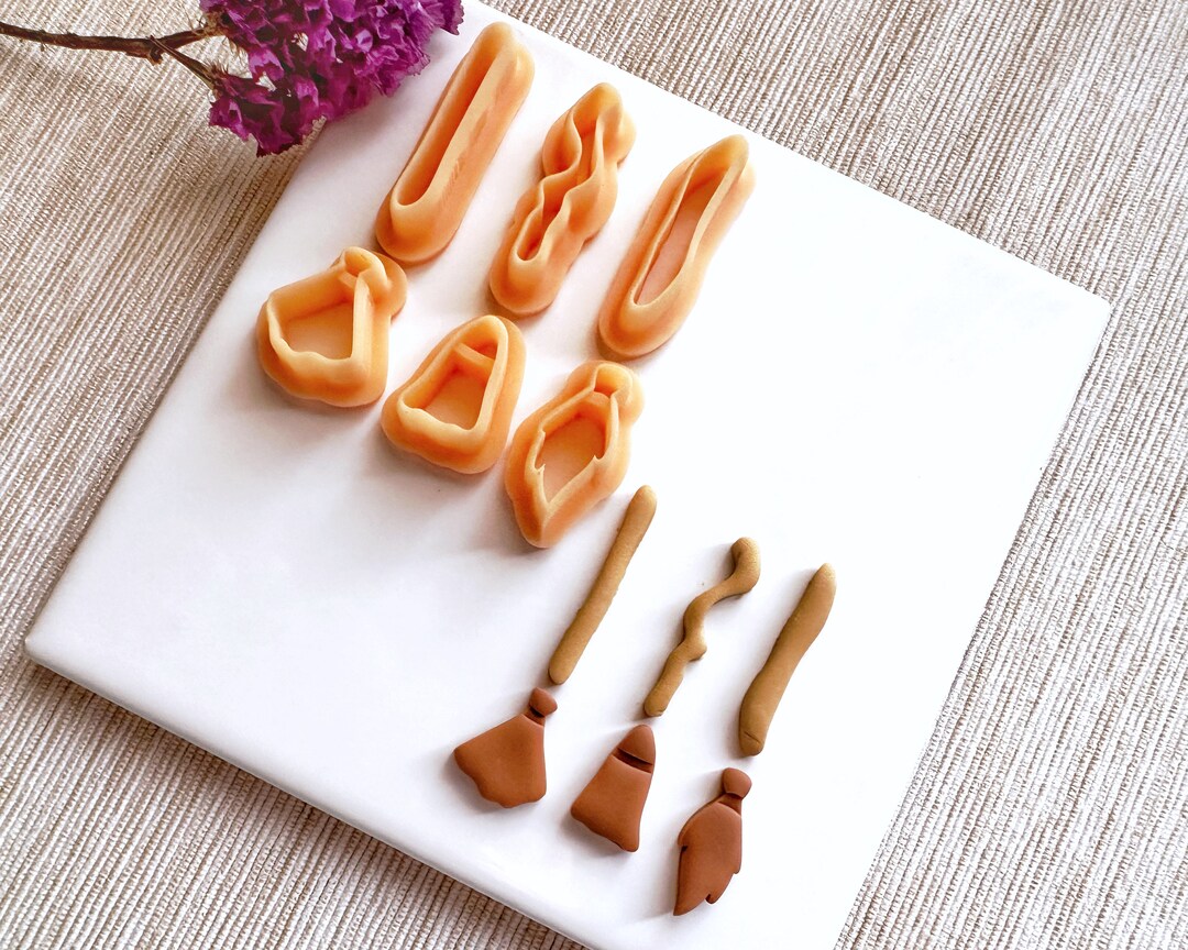 Witches Broom Clay Cutter Set, Spooky Halloween Clay Cutter, Halloween ...