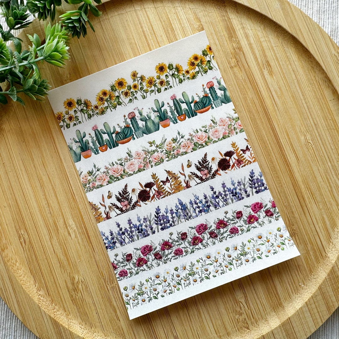 Flower Borders Floral Clay Transfer Sheet, Water Soluble Transfer Paper ...