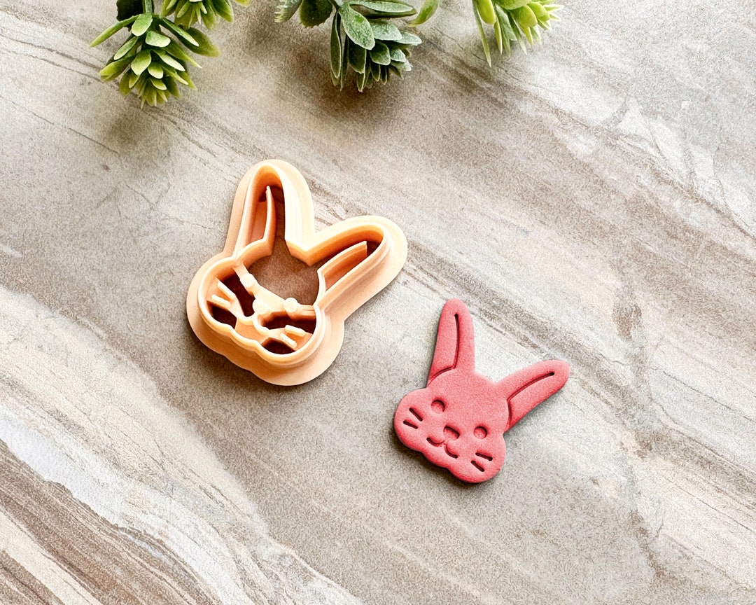 Cute Easter Bunny Clay Cutter, Bunny Shaped Polymer Clay Cutter, Rabbit ...