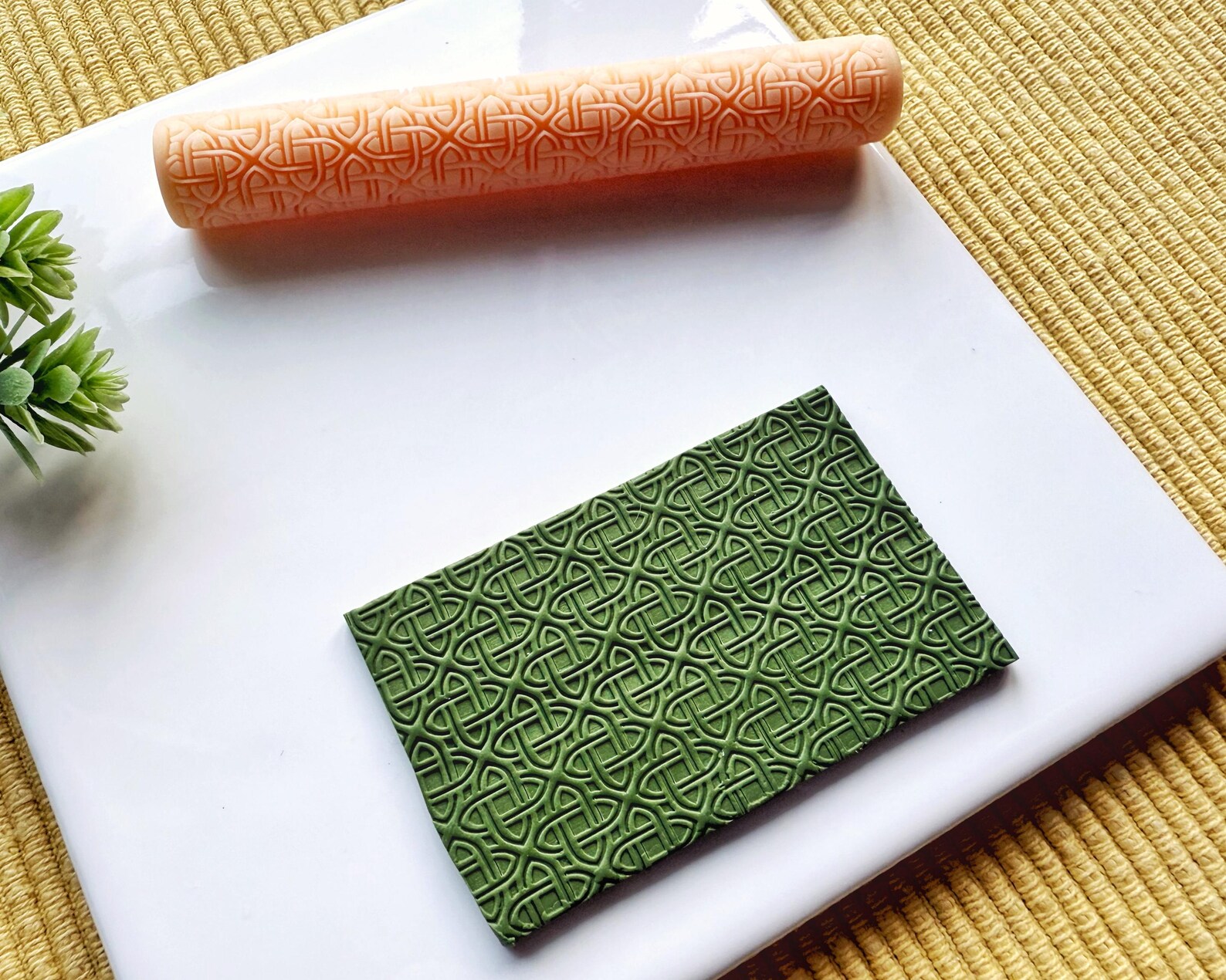 Celtic Knot Texture Roller for Polymer Clay – St. Patrick’s Day & Irish ...