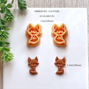 Fox Clay Cutter, Fall Animals Clay Cutter, Autumn Themed Cutter for ...