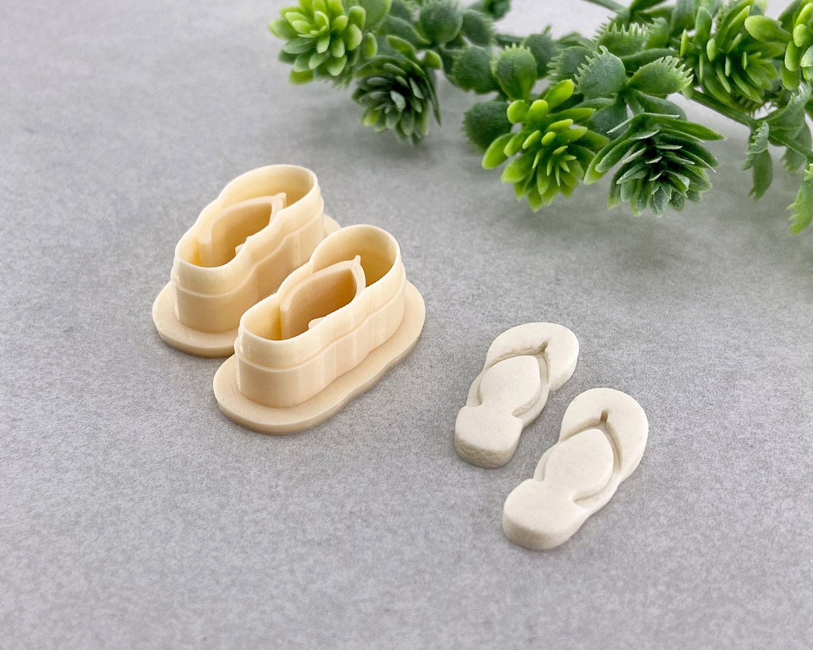 Flip-flop Summer Clay Cutter Sandals Summer Polymer Clay - Etsy