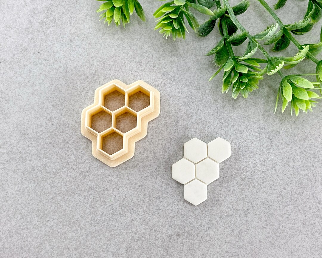 Honeycomb Spring Clay Cutter, Hexagon Honeycomb Shaped Embossing ...