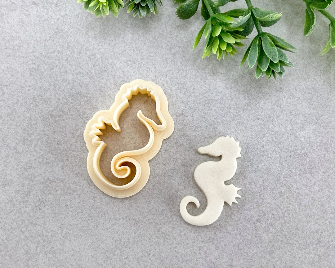 Seahorse Clay Cutter, Sea Life Summer Polymer Clay Cutter, Cookie ...
