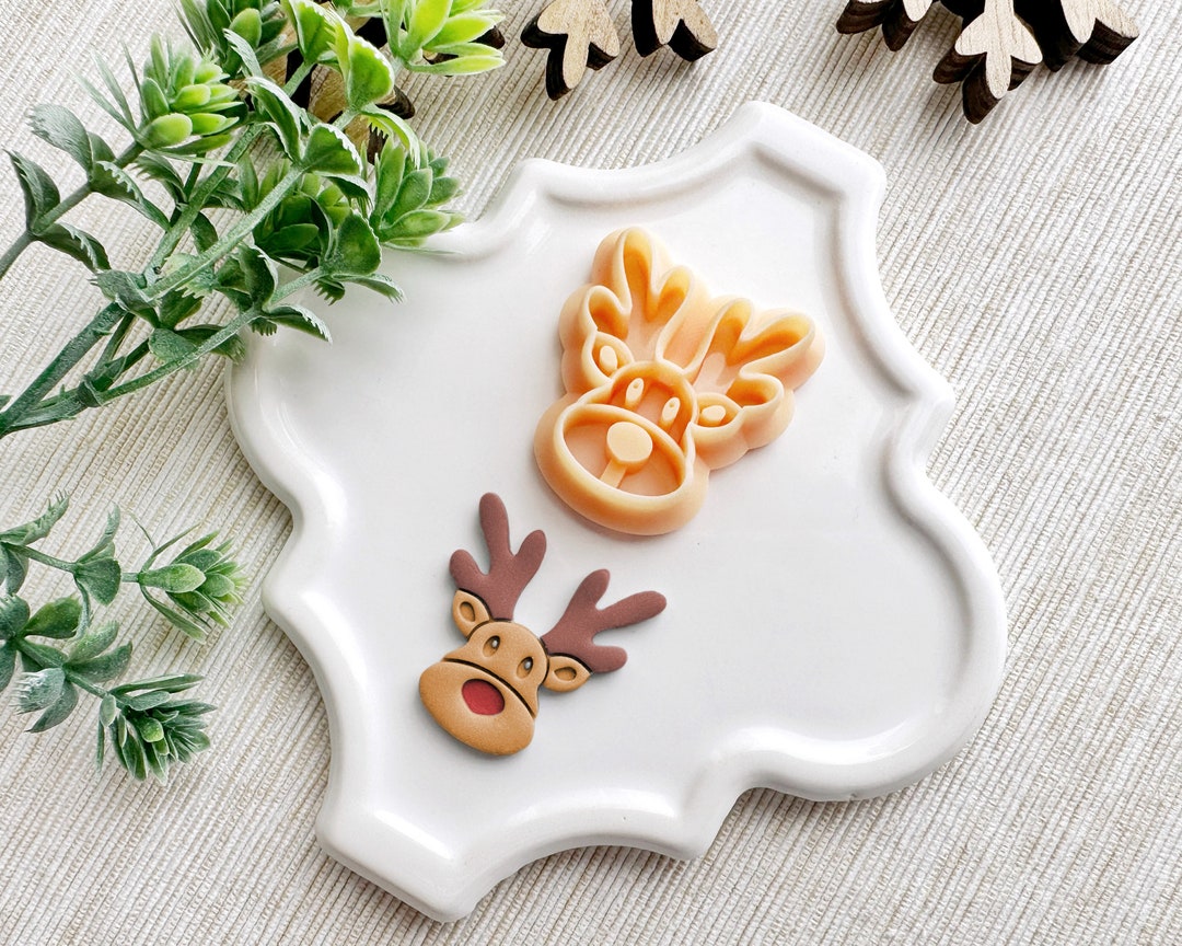 Rudolph the Red Nosed Reindeer Christmas Clay Cutter, Polymer Clay ...