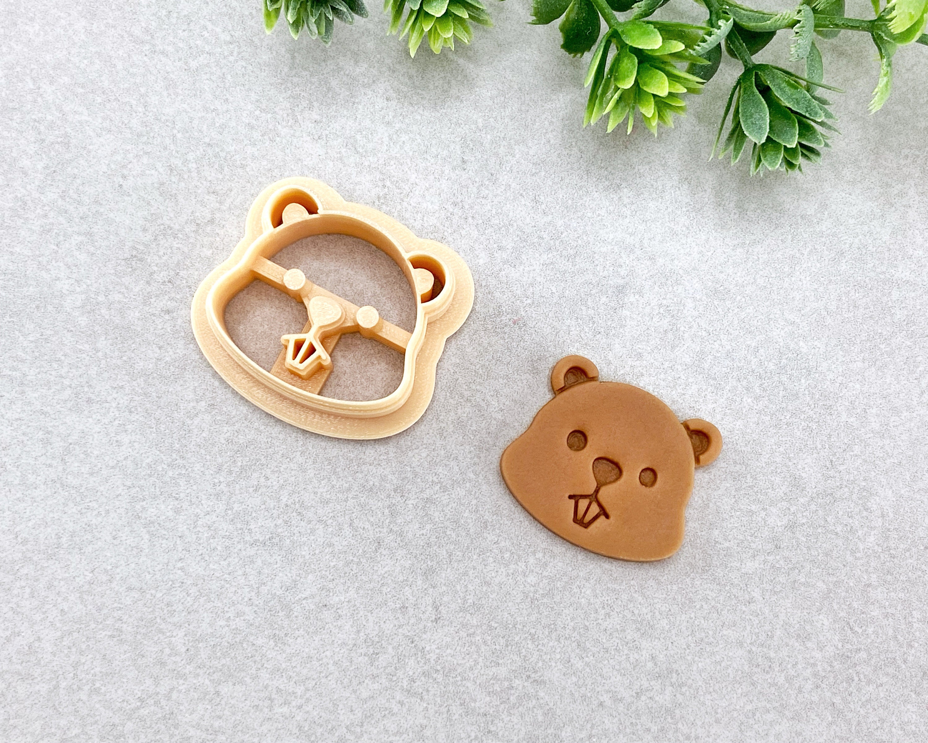 Canada Beaver Face Clay Cutter, Canada Day Clay Cutter, Beaver Polymer ...
