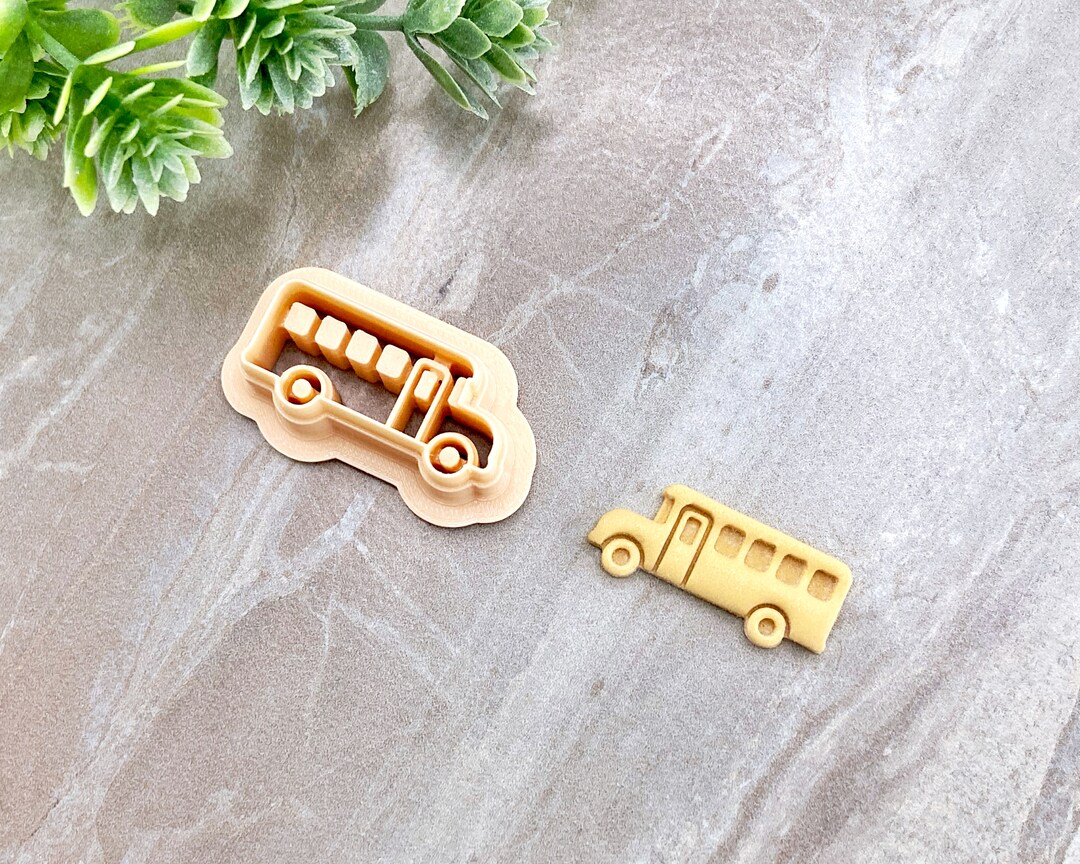 Yellow School Bus Clay Cutter, Back to School Clay Cutter | Single or ...