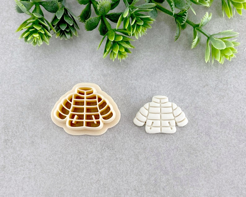 Puffer Jacket Clay Cutter, Embossed Winter Coat Fashion Jewelry Tool - Etsy