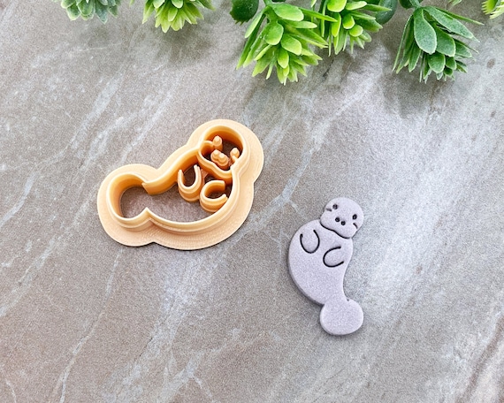 Manatee Clay Cutter Animal Polymer Clay Cutter Cookie & - Etsy