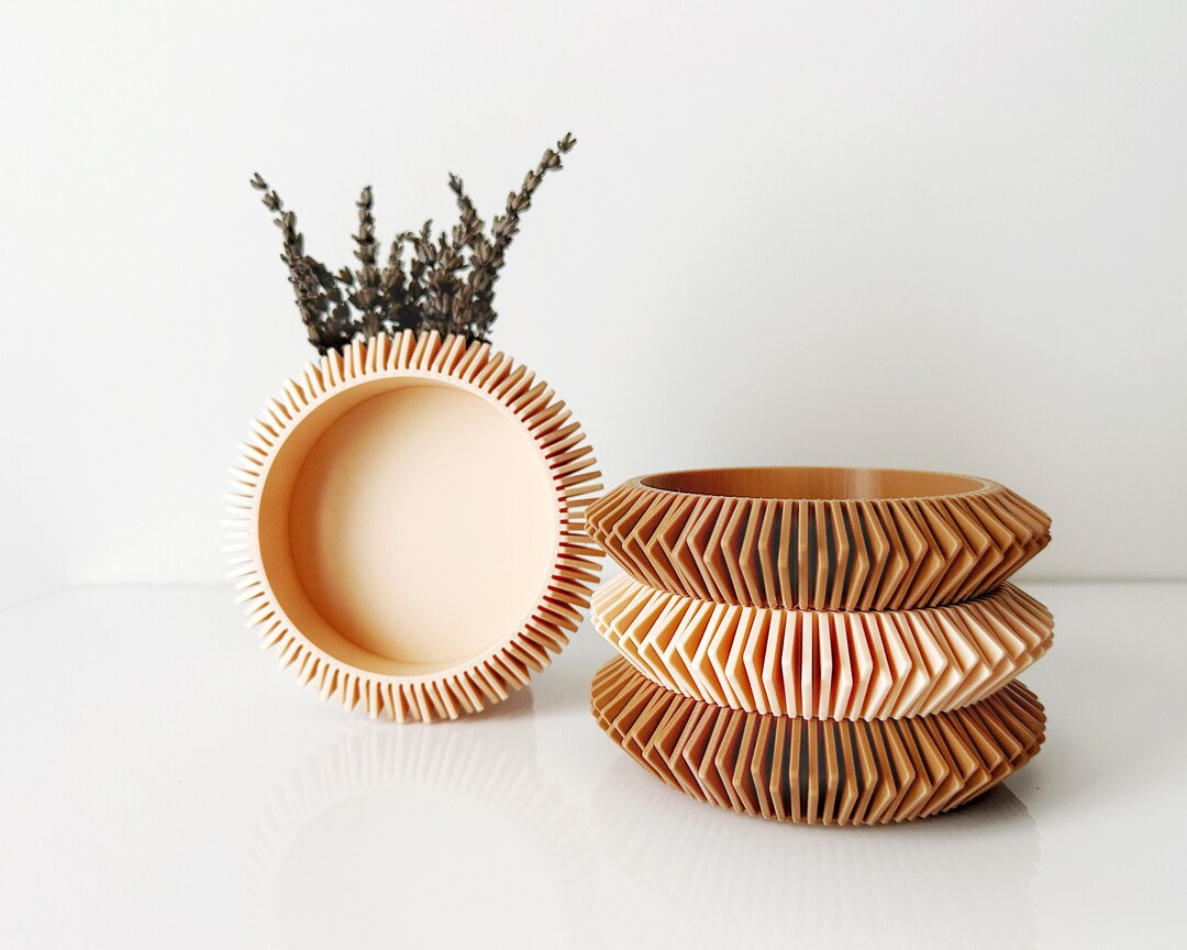 Mid-century Modern Coaster - 3D Printed Stackable Drink Coasters ...