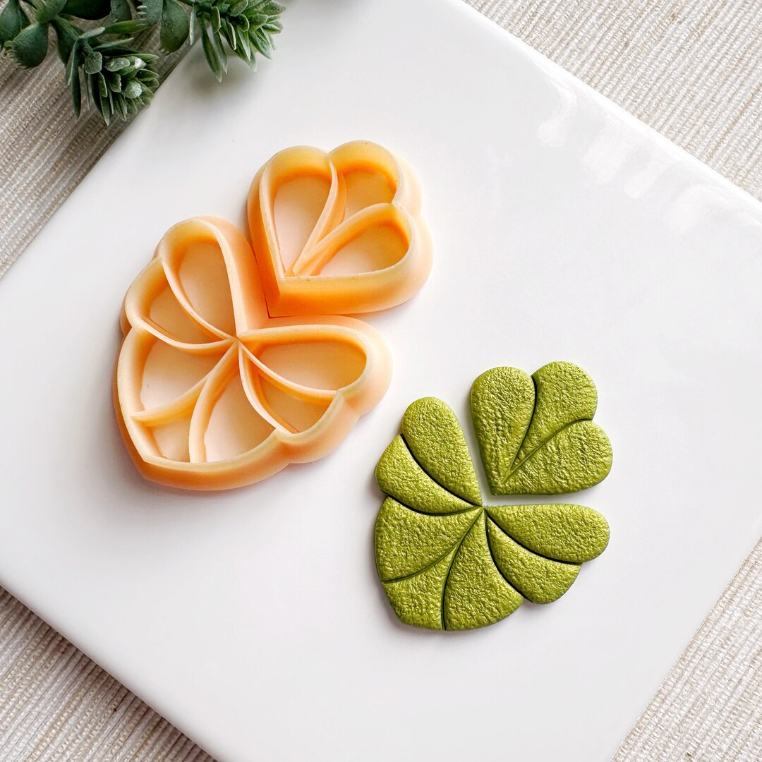 Leaves Dangle Clay Cutter – Embossing Leaf Cutter for Polymer Clay ...