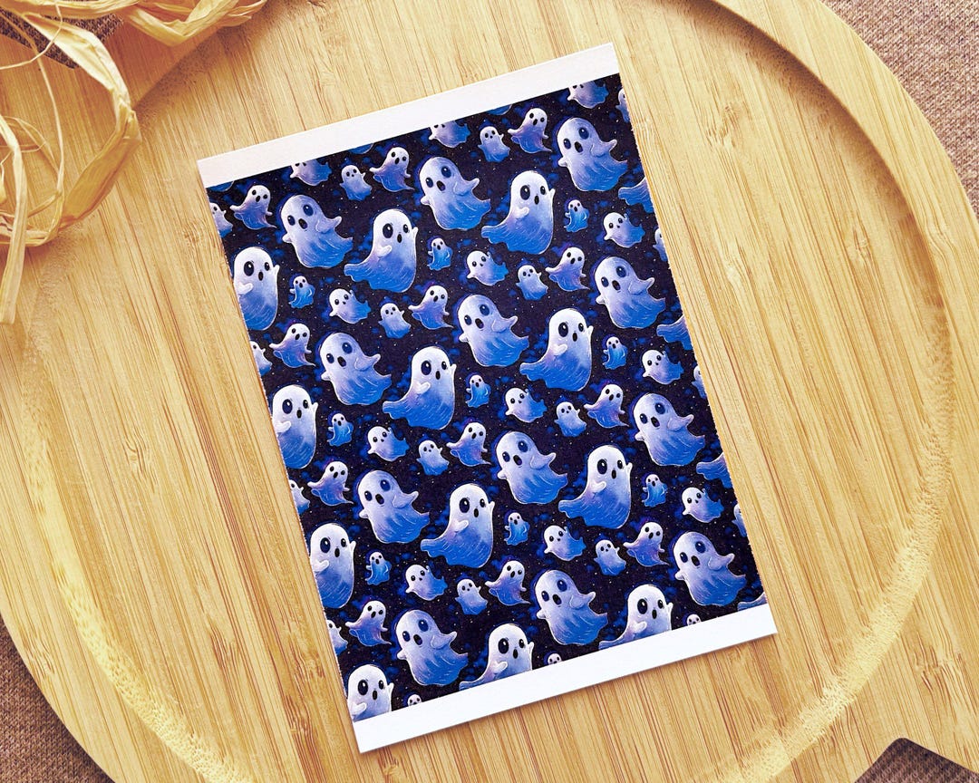 Spooky Ghosts Clay Transfer Sheet, Water Soluble Transfer Paper ...