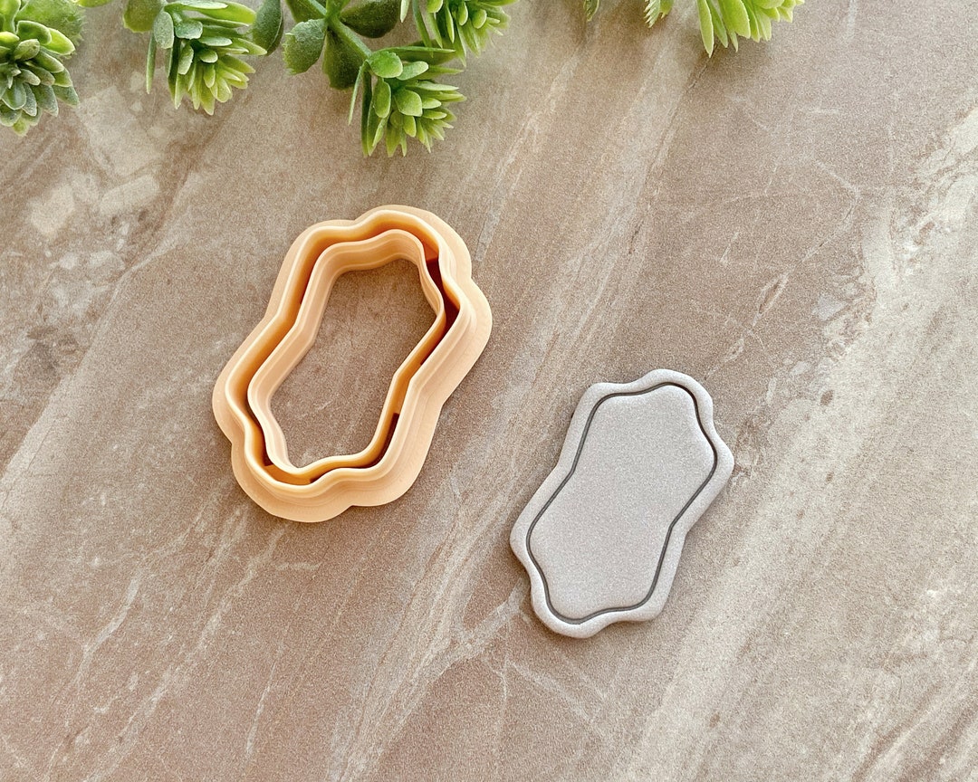 Vintage Frame Simple Border Clay Cutter, Geometric Shaped Polymer Clay ...