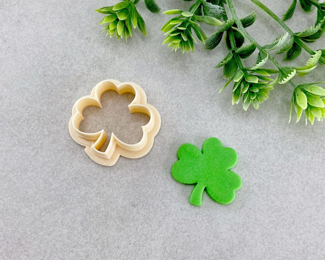 St Patrick's Day 3 Leaf Clover Clay Cutter, Shamrock Polymer Clay ...
